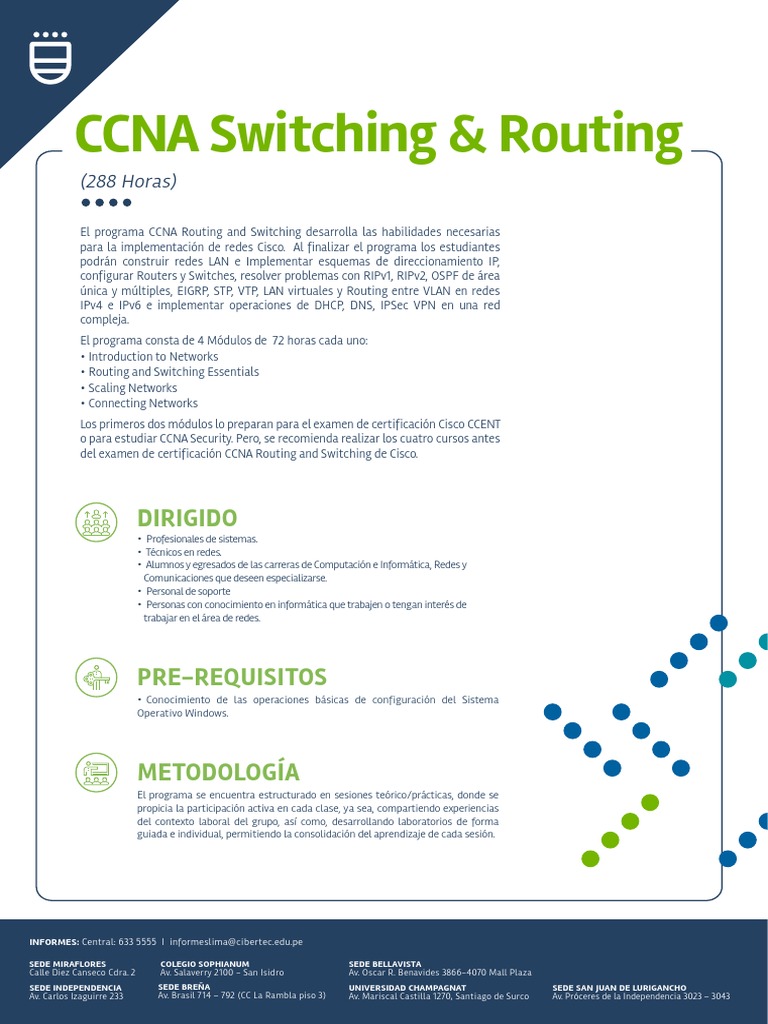 Ccna Routing and Switching | PDF | Certificaciones de Cisco | Estándares de red