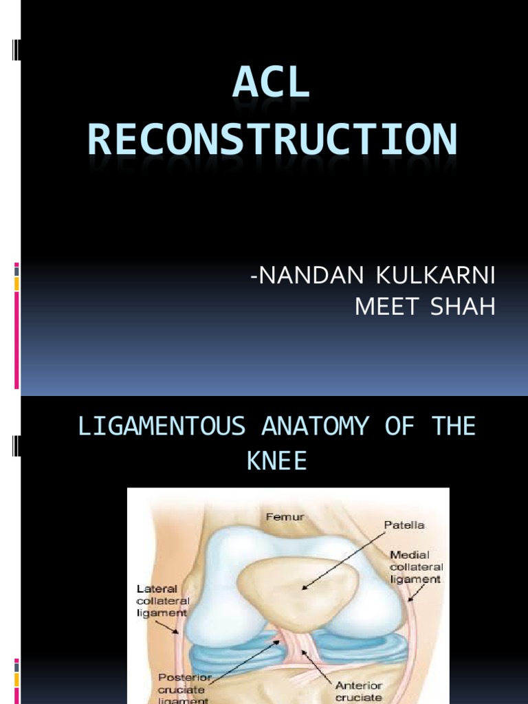 ACL Reconstruction | PDF | Knee | Lower Limb Anatomy
