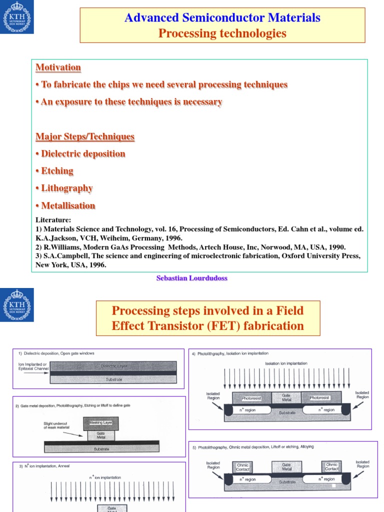 Processing Techniques | PDF | Photolithography | Semiconductor Device ...