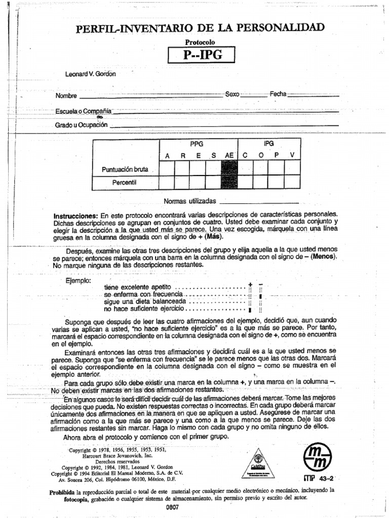 Prueba P-Ipg PDF | PDF