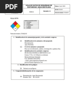 Ficha de Seguridad Agua Destilada | PDF | Agua | La seguridad