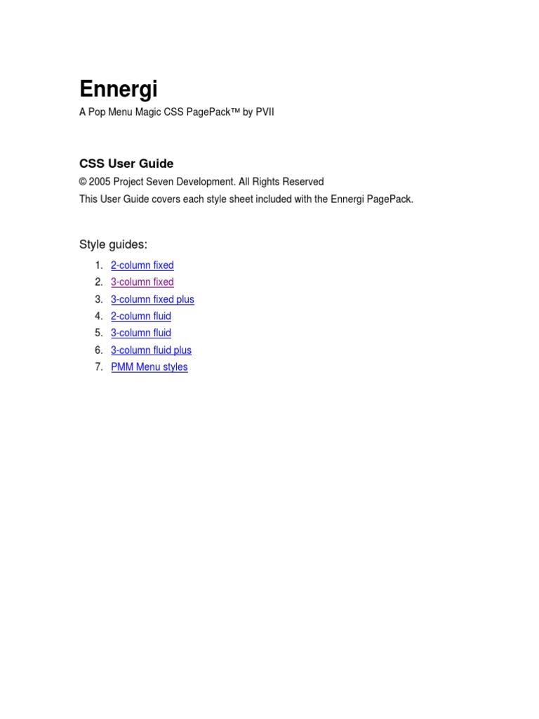Ennergi Userguide | PDF | Cascading Style Sheets | Hyperlink