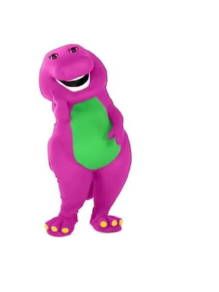 Barney The Dinosaur Mask Template | PDF