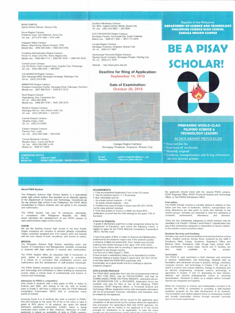 PSHS Reviewer PDF | PDF