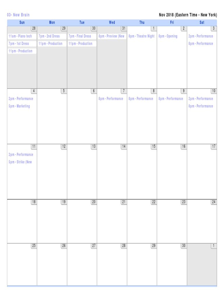 November Calendar | PDF