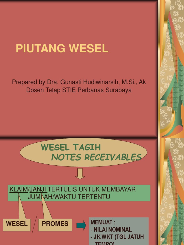 04 Piutang-Wesel | PDF