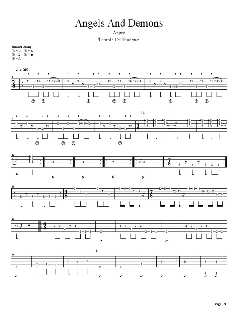 Angra - Angels and Demons | PDF