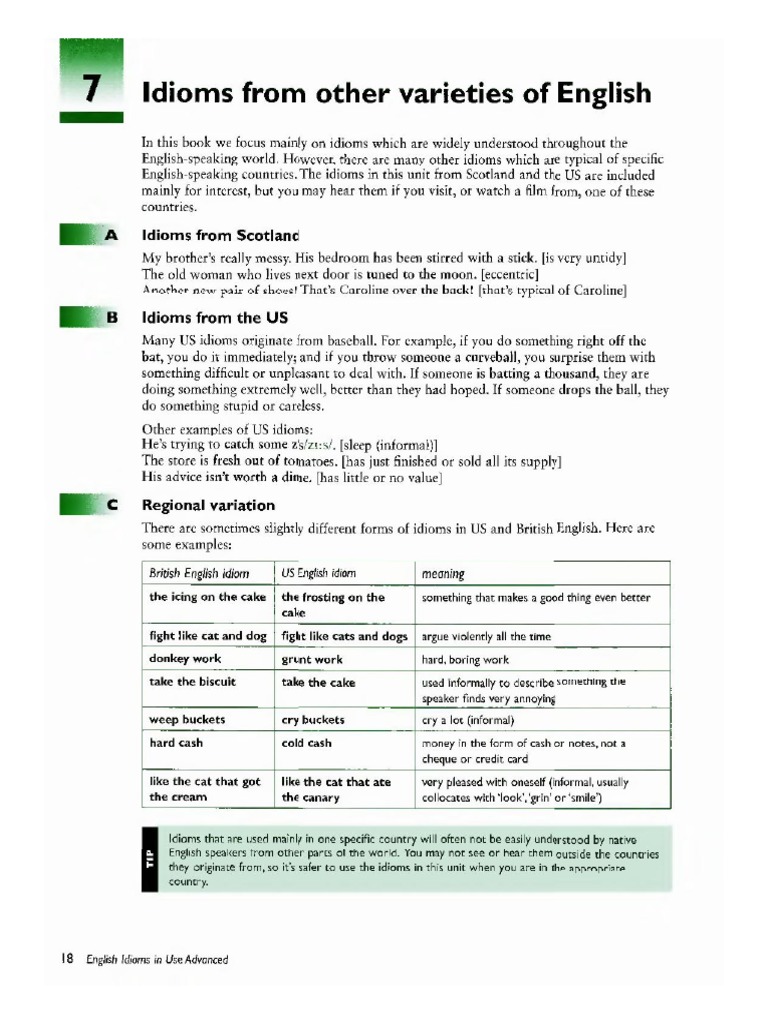 English Idioms in Use Advanced | PDF