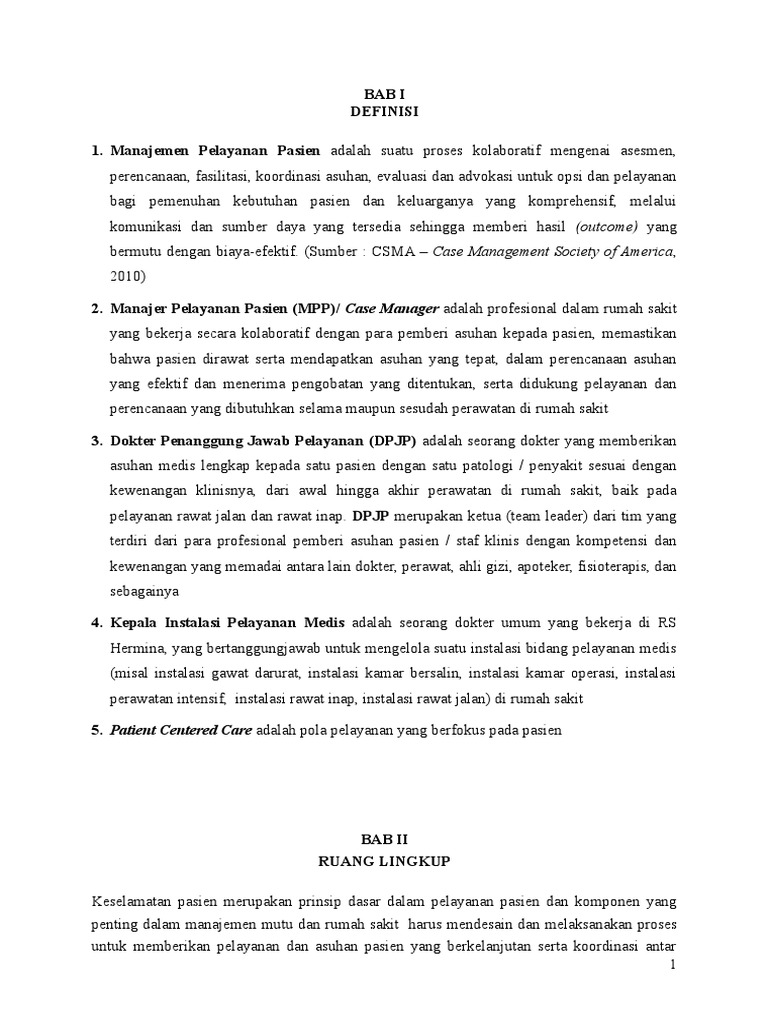 Panduan Case Manager | PDF