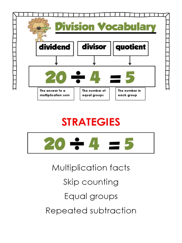 Division Lesson1 | PDF | Teaching Methods & Materials