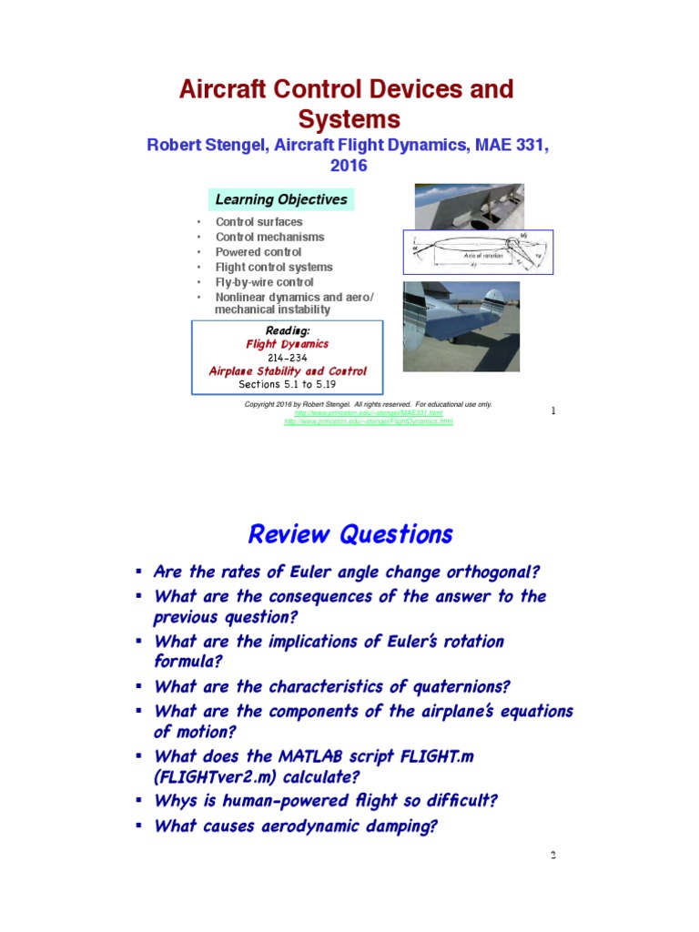Flight Control | PDF | Aircraft Flight Control System | Flight Dynamics ...