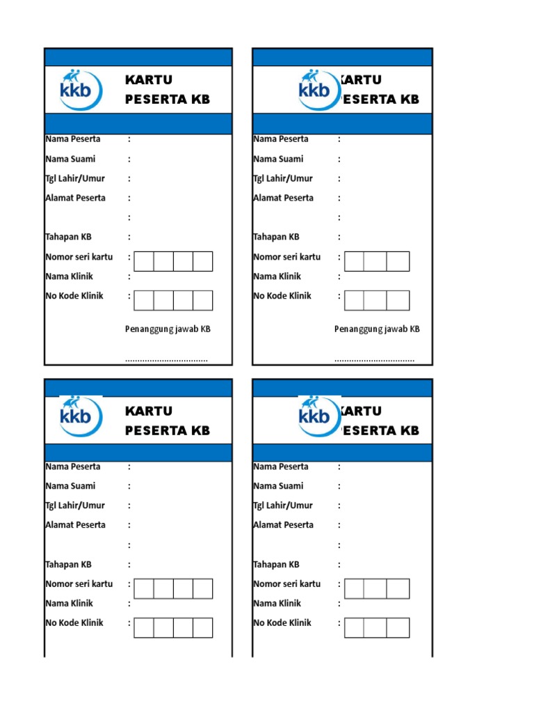 Kartu KB | PDF