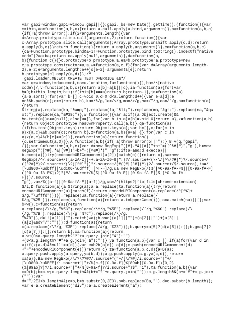 JavaScript Code for Google API Initialization | PDF | World Wide Web | Internet & Web