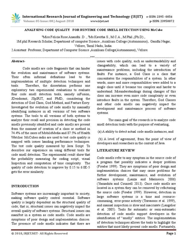 International Research Journal of Engineering and Technology (IRJET ...