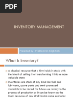 Inventory Management - PPT | PDF | Inventory | Resource