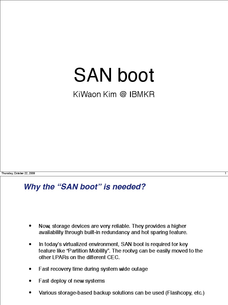 San Boot 1 | PDF | Booting | System Software