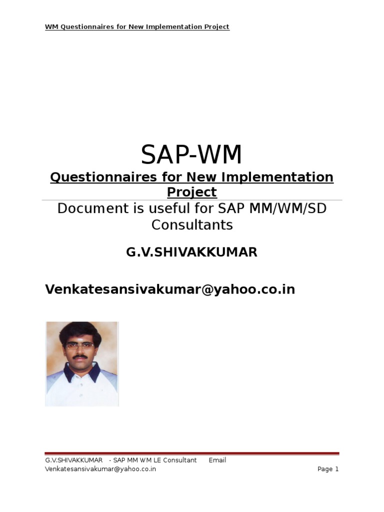 Warehouse Management Question | PDF | Warehouse | Inventory