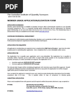 IQSSL - Application Form For Membership | PDF | Career & Growth