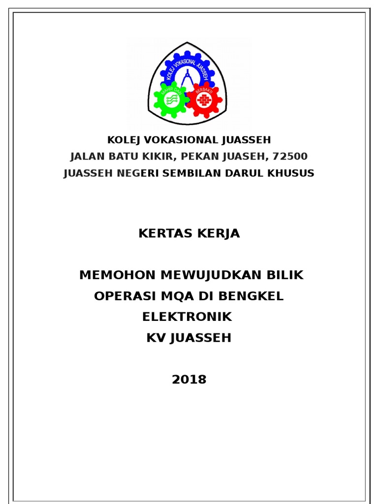 Bilik Operasi MQA di KV Juasseh | PDF