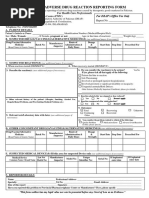 Adverse Reaction Report Form | PDF | Causes Of Death | Health Sciences