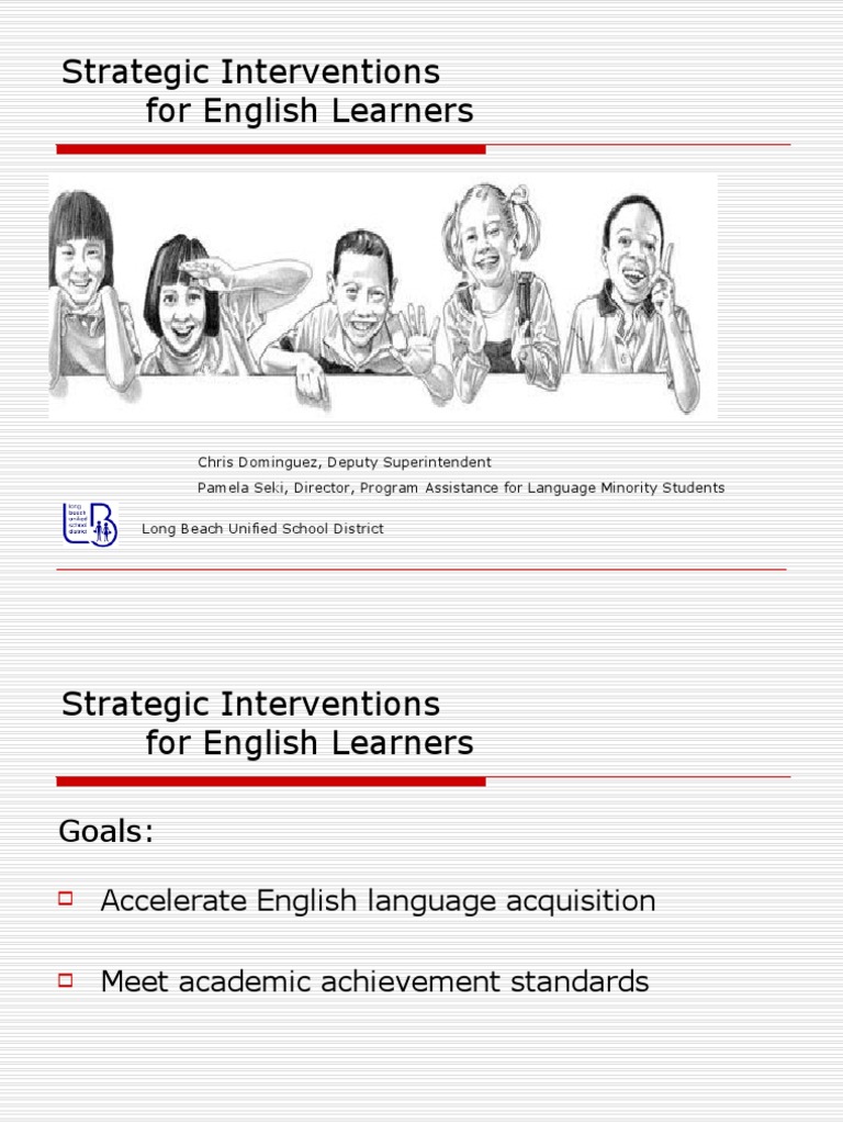 Strategic Interventions For English Learners | PDF | Education Theory ...