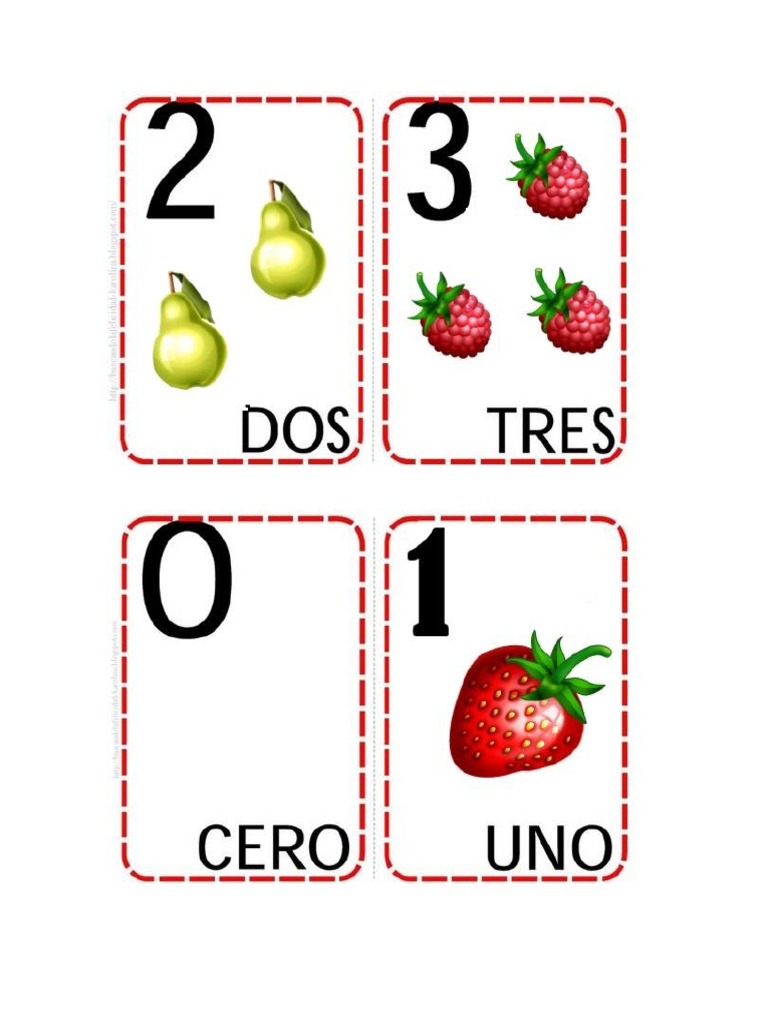 Tarjetas Numeros | PDF