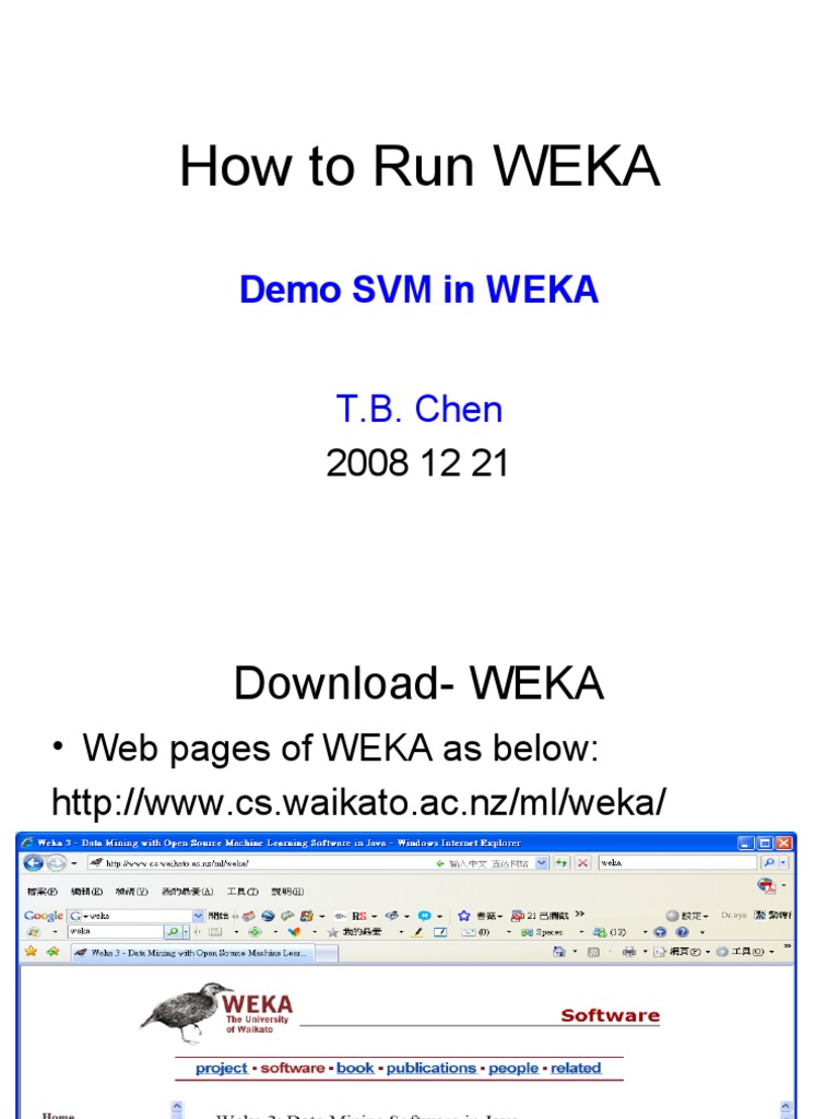 Running SVM in WEKA Guide | PDF | Computing | Software Engineering