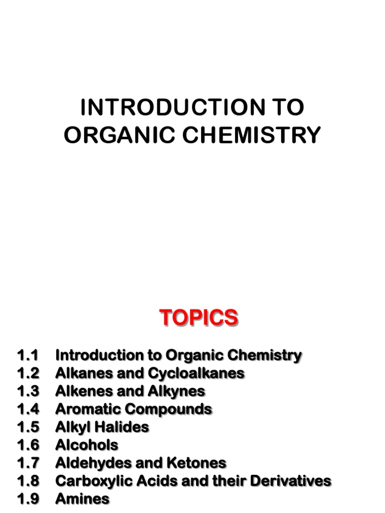Introduction to Organic Chemistry Concepts | PDF | Isomer | Alkane