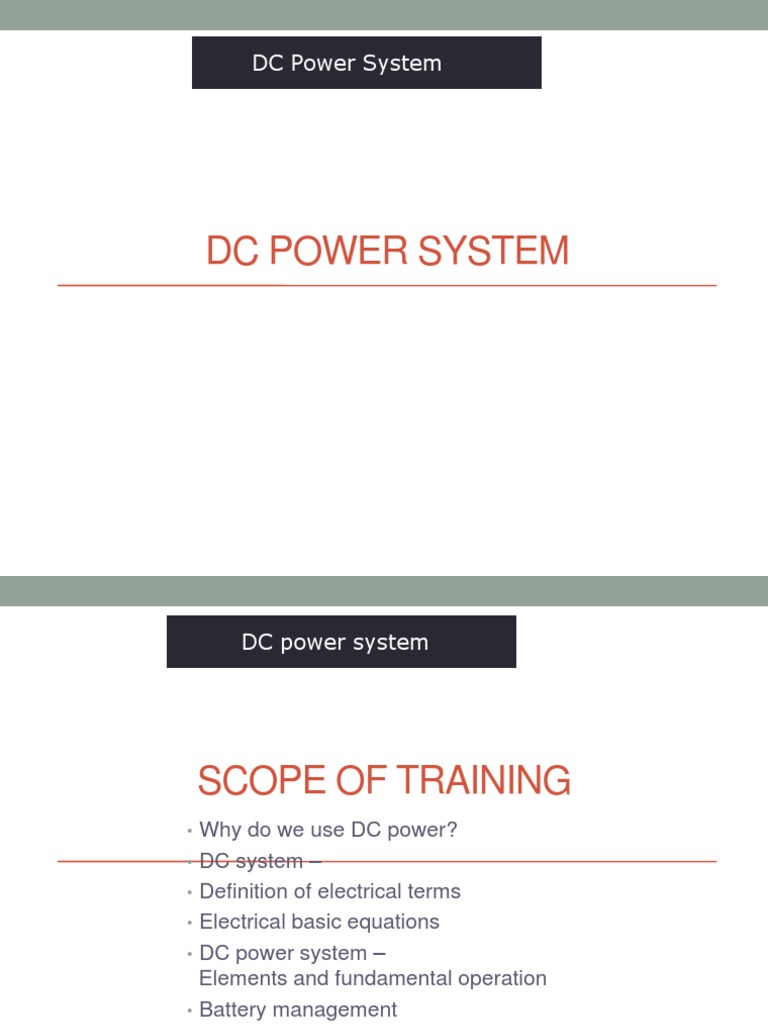 DC Power Presentation | PDF | Direct Current | Rectifier