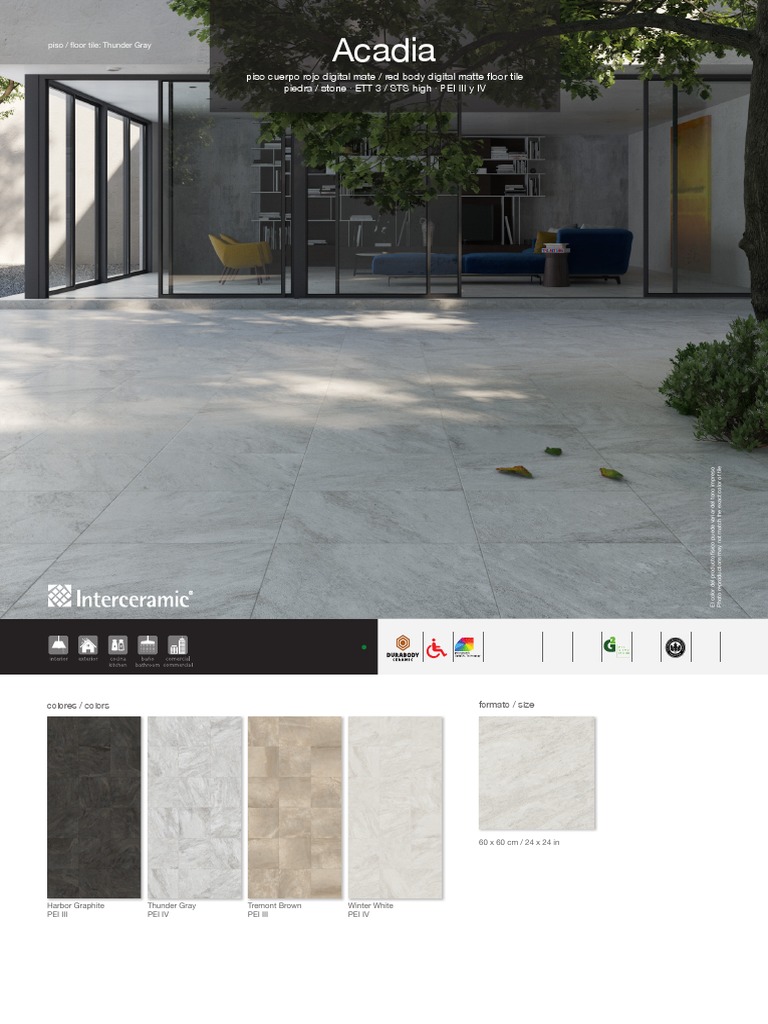 Interceramic ACAD Acadia MXHoja de Catalogo-004892 | PDF