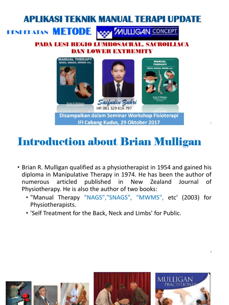 Mulligan Concept IFI Kudus, 29 Oktober 2017-1 | PDF | Knee | Anatomical ...