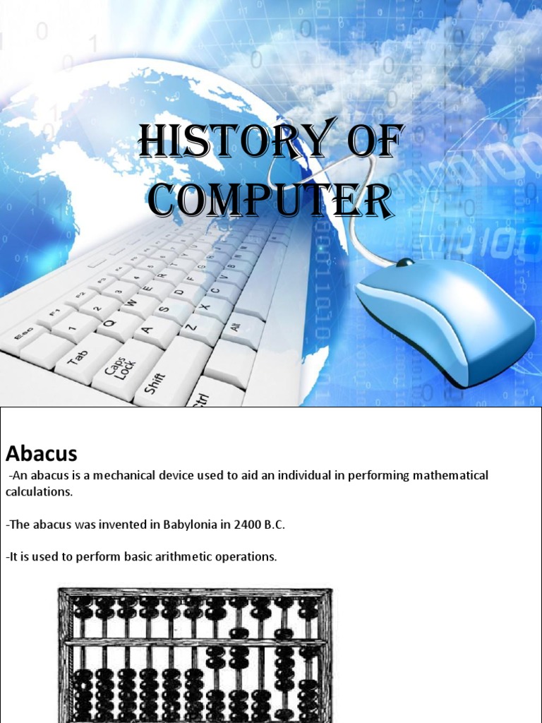 HISTORY-OF-COMPUTER.pptx | Microcomputers | Mainframe Computer