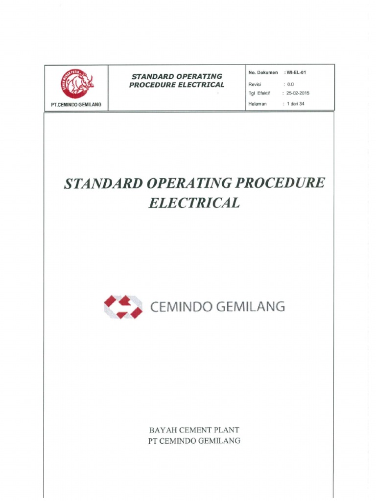 3.1 Wi-El-01 Sop Electrical | PDF | Science | Electrónica
