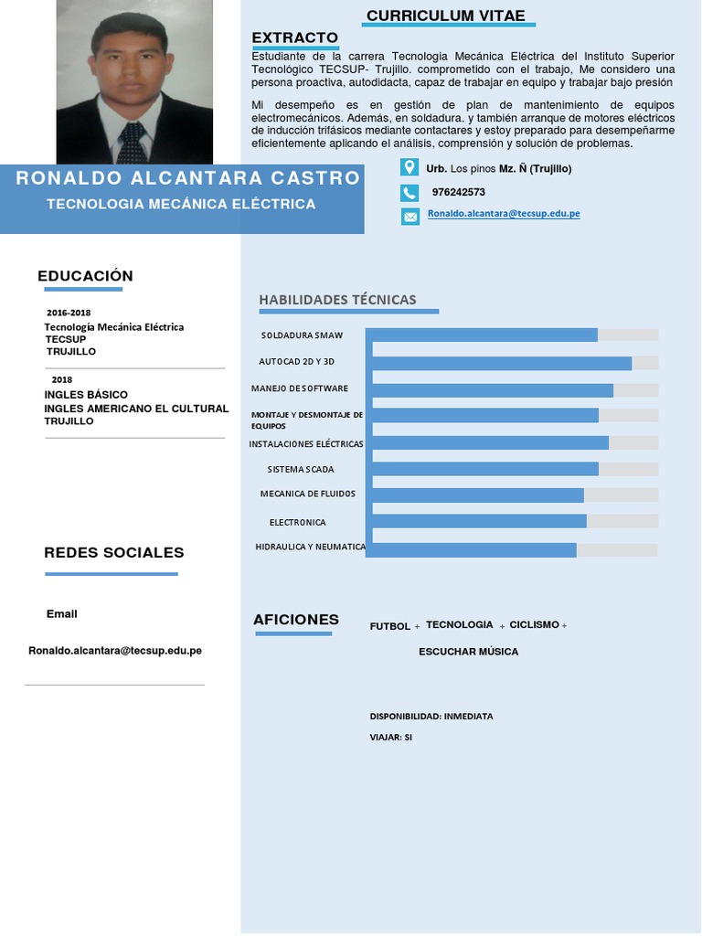 Alcantara Castro Ronaldo (CV) | PDF