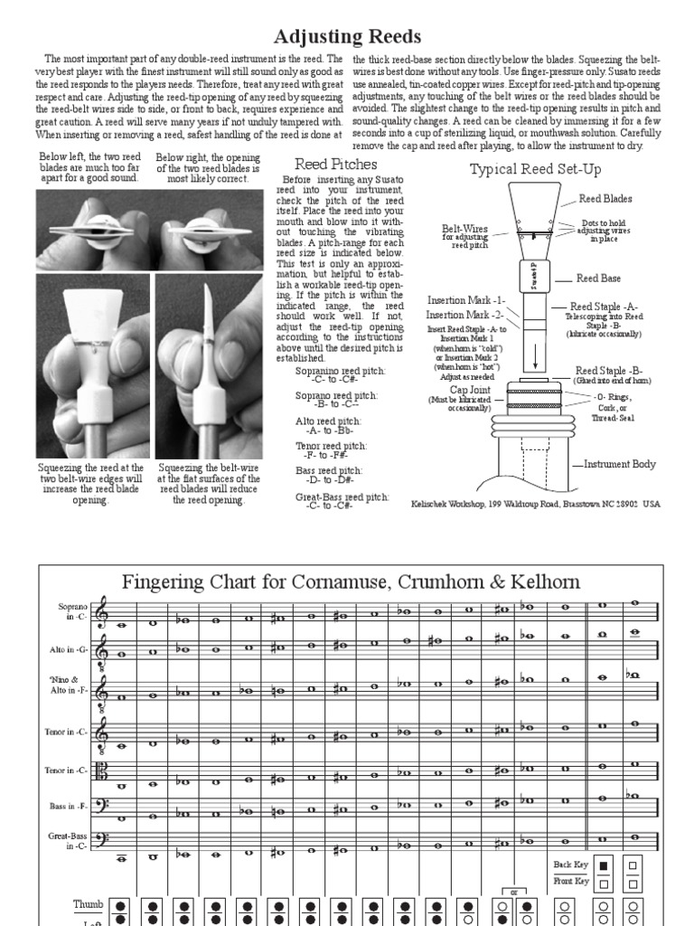 Crumhorn Kelhorn Fingering | PDF | French Horn | Woodwind Instruments