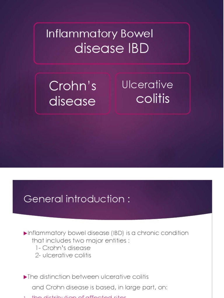 IBD: Crohn's vs. Ulcerative Colitis Guide | PDF | Inflammatory Bowel ...