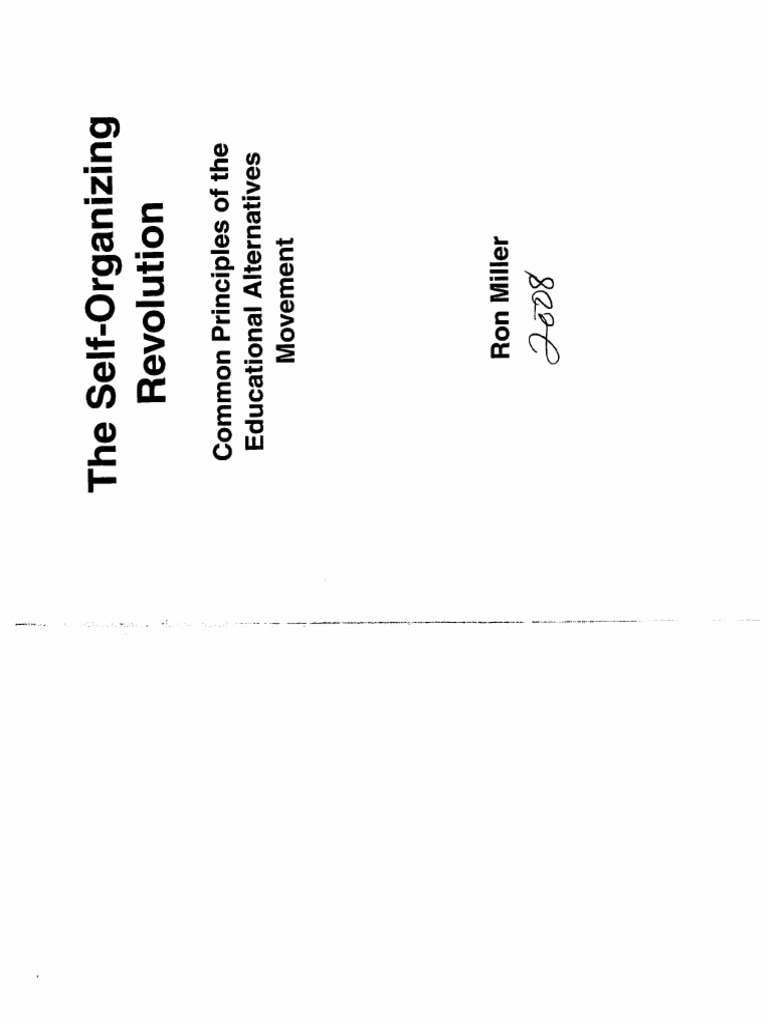 MILLER - Chapter 1 - The Self Organizing Revolution | PDF