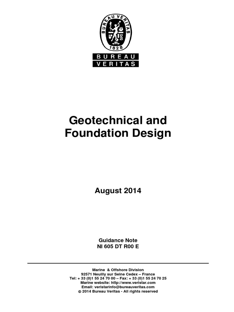 NI 605 August 2014 | PDF | Geotechnical Engineering | Deep Foundation