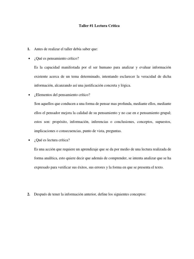 Fundamentos del Pensamiento Crítico | PDF | Pensamiento crítico ...