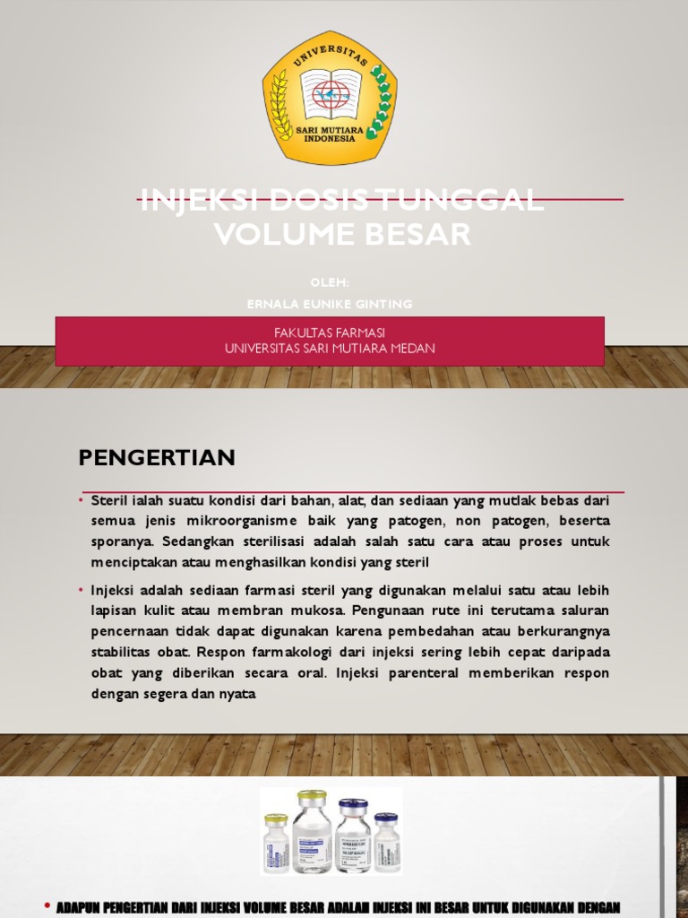 Injeksi Dosis Tunggal Volume Besar | PDF