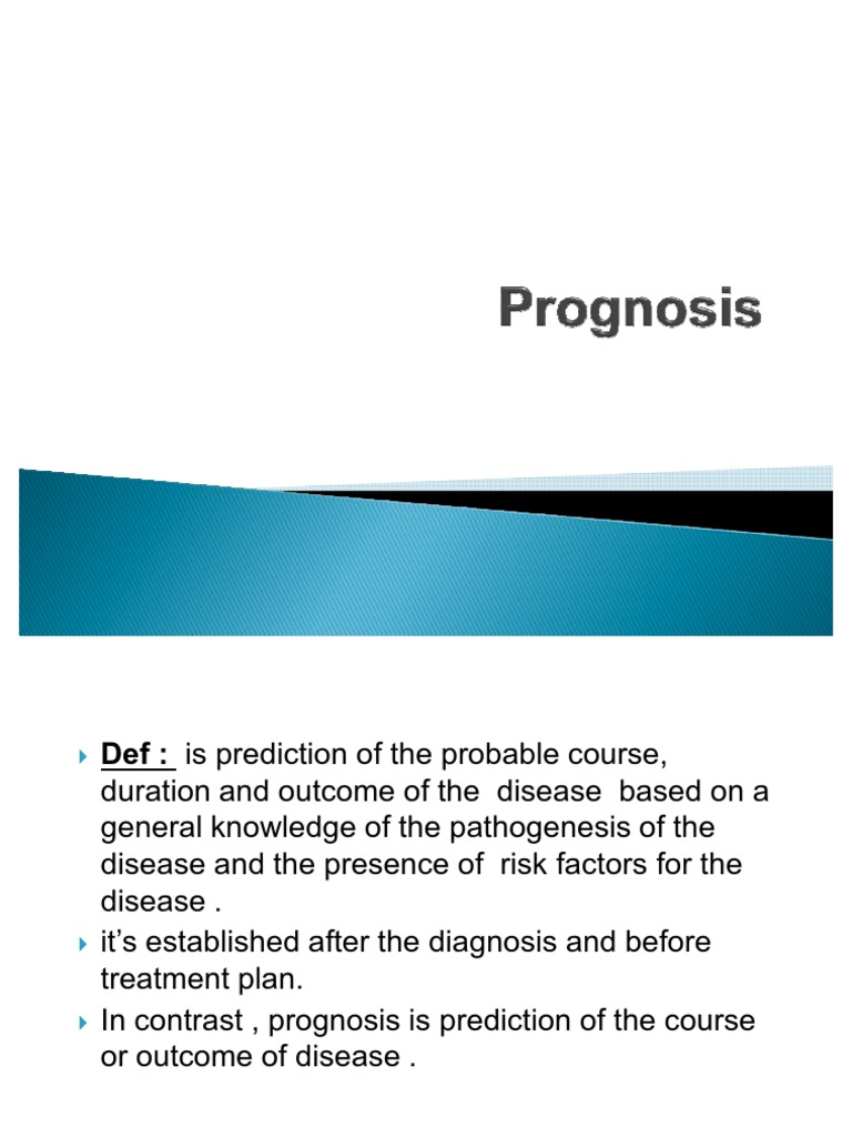 Prognosis | PDF