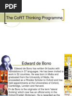 Edward de Bono CoRT Thinking Programme | PDF | Narration | Thought