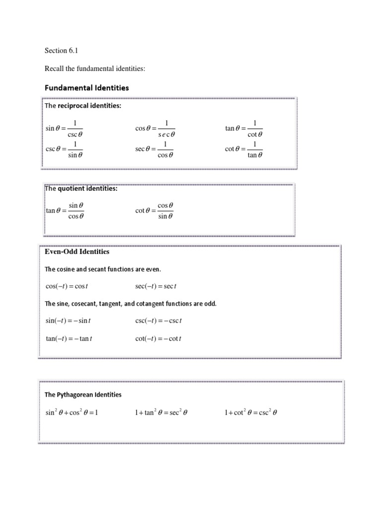Trigonometry Lecture Notes - Part2 PDF | PDF | Trigonometric Functions ...