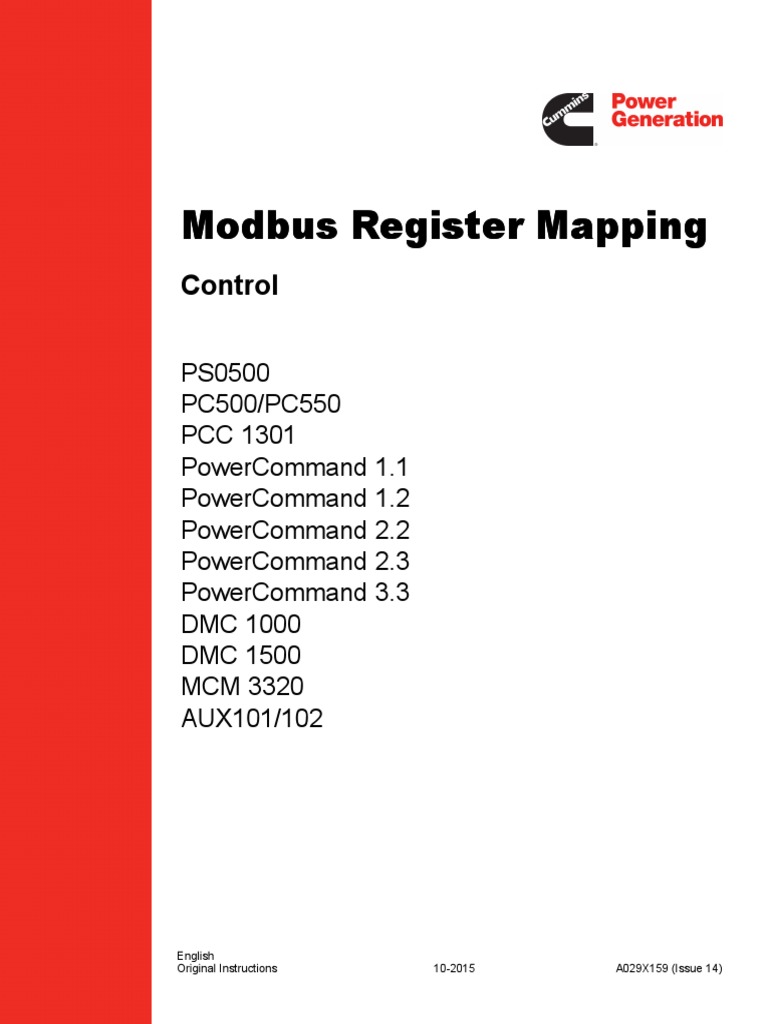 Modbus Register Mapping | PDF | Fires | Fuels