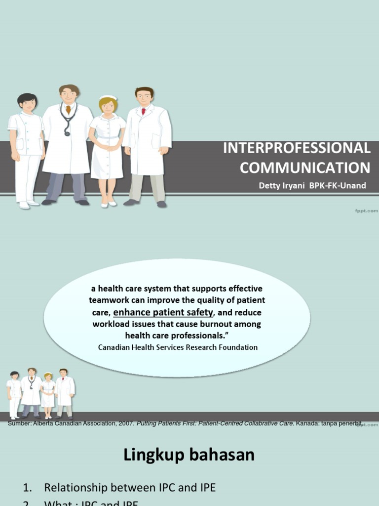 Interprofessional Communication in Healthcare | PDF | Health ...