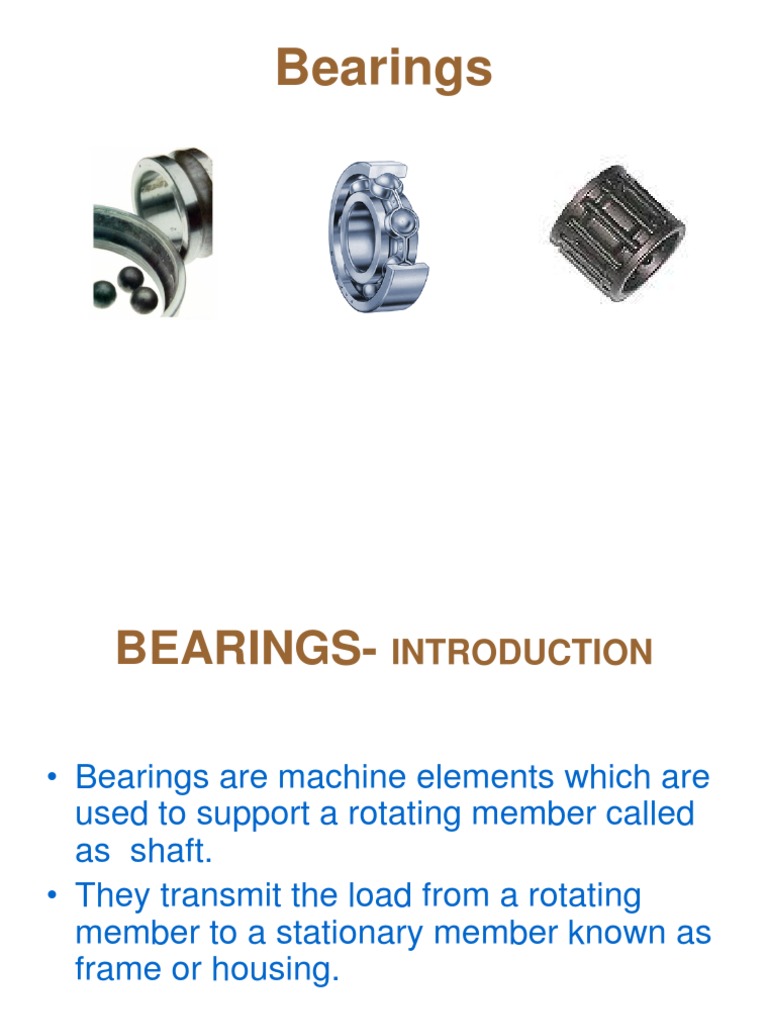 Rolling Bearings | PDF | Bearing (Mechanical) | Gear
