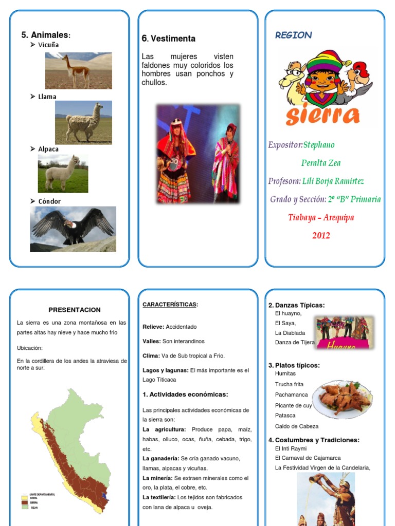 Triptico Sierra | PDF | Ganadería | Agricultura