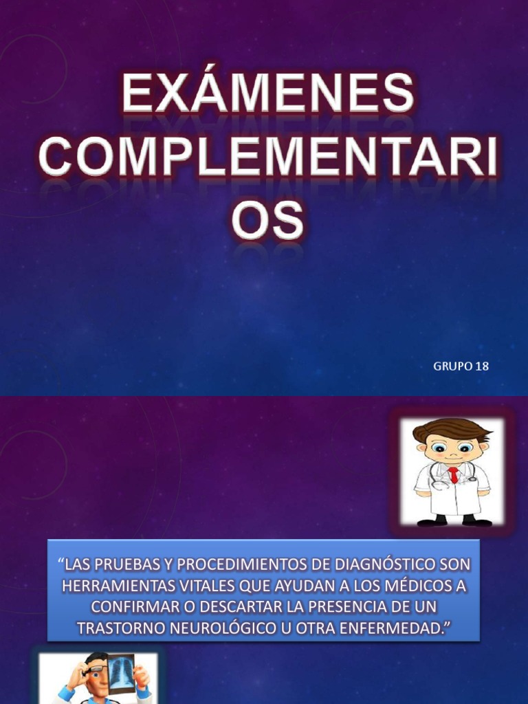 Examenes Complementarios | PDF | Neurología | Electromiografia