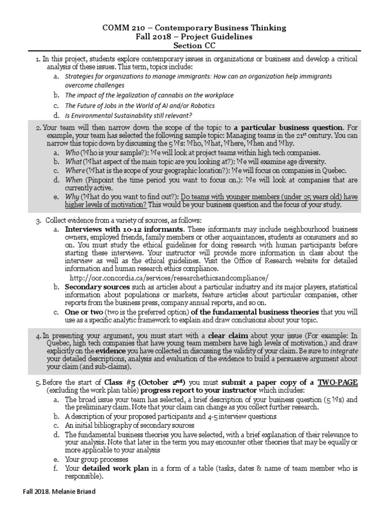 COMM 210 Group Project FALL 2018 | PDF | Argument | Plagiarism