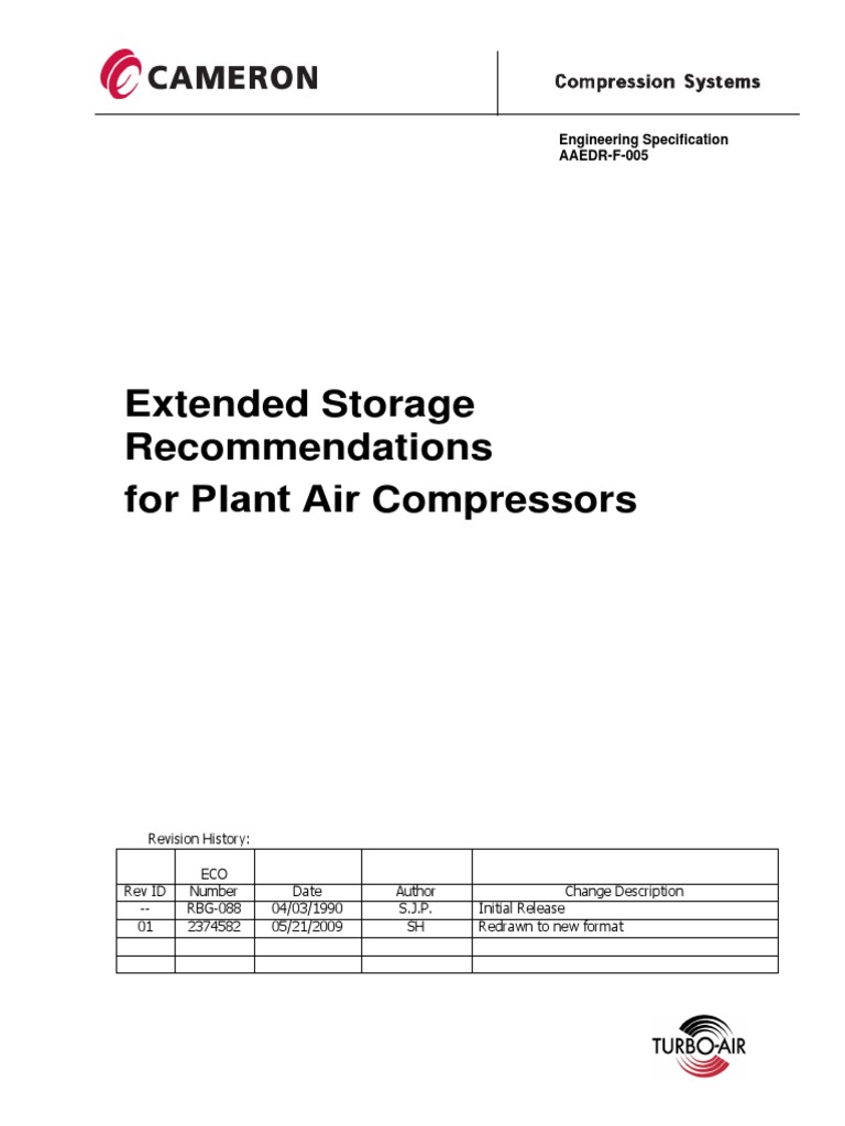 AAEDR-F-005 Rev 1 (Extended Storage PA) | PDF | Hvac | Bearing (Mechanical)